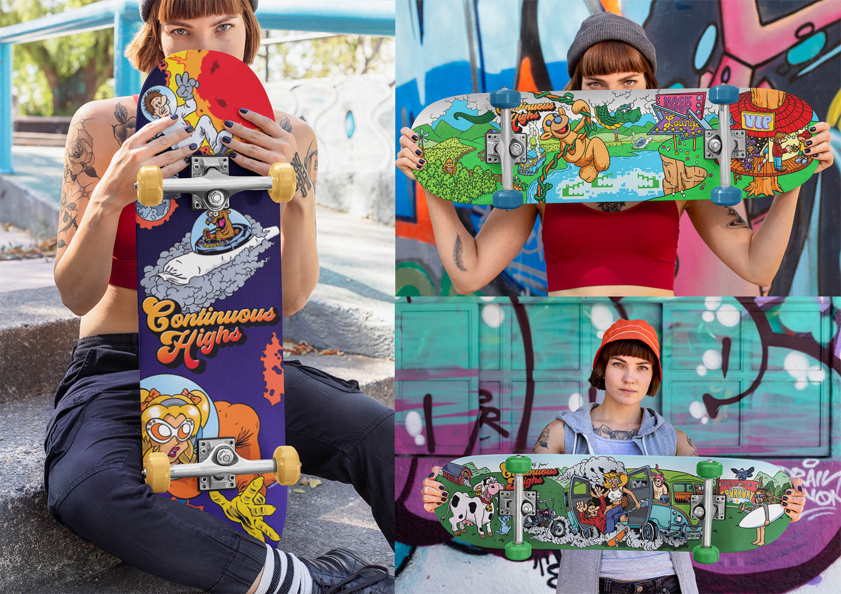 Continuous Highs Skateboard Co – Skater owned and operated since day one…